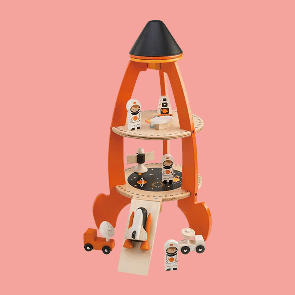 Wooden Space Rockets & Robots - Imagination Wooden Toys – Imagination Toys
