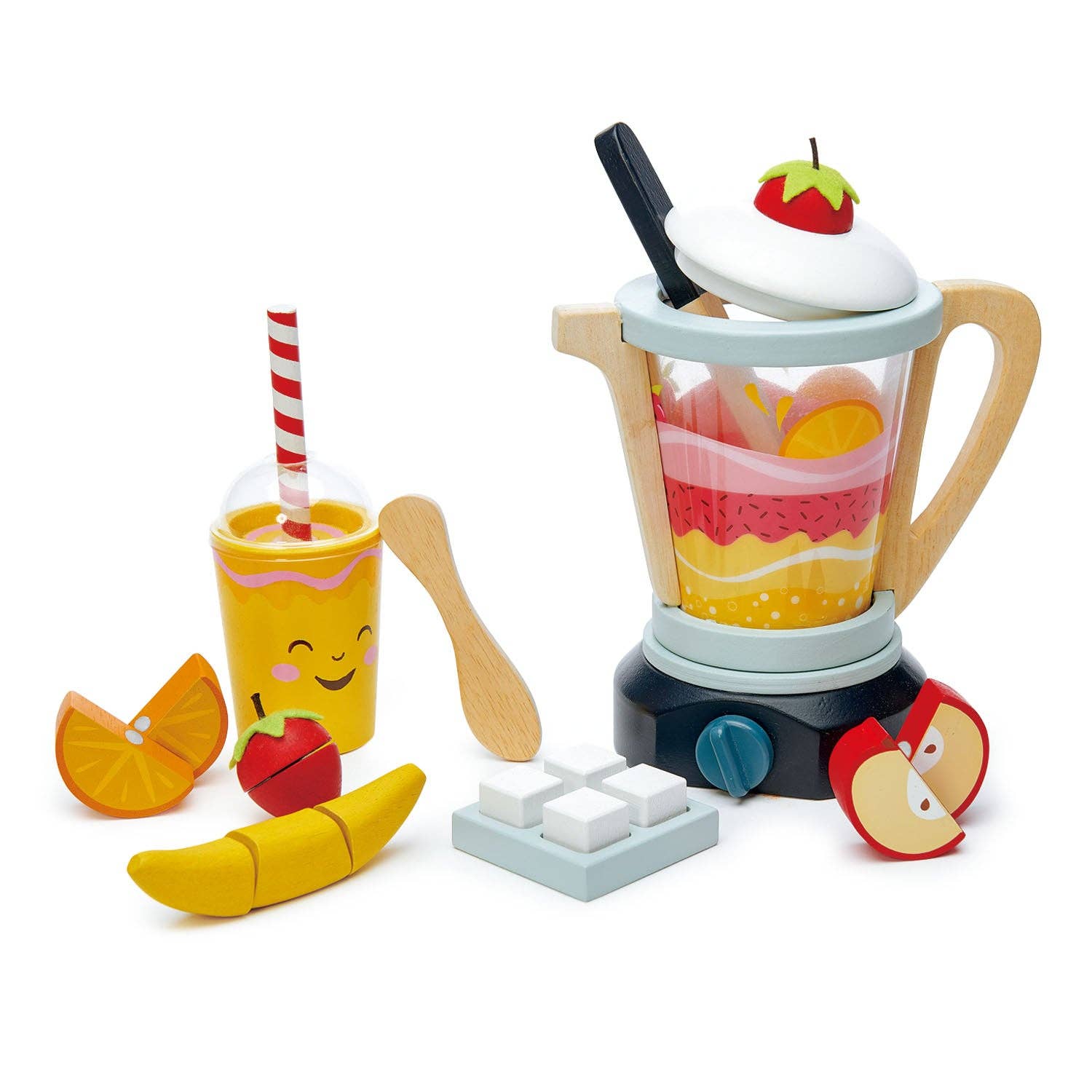 Fruity Blender Smoothie Maker Wooden Toy Play Set – Imagination Toys